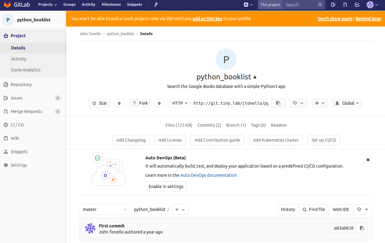 Take Your Git In-House | Linux Journal